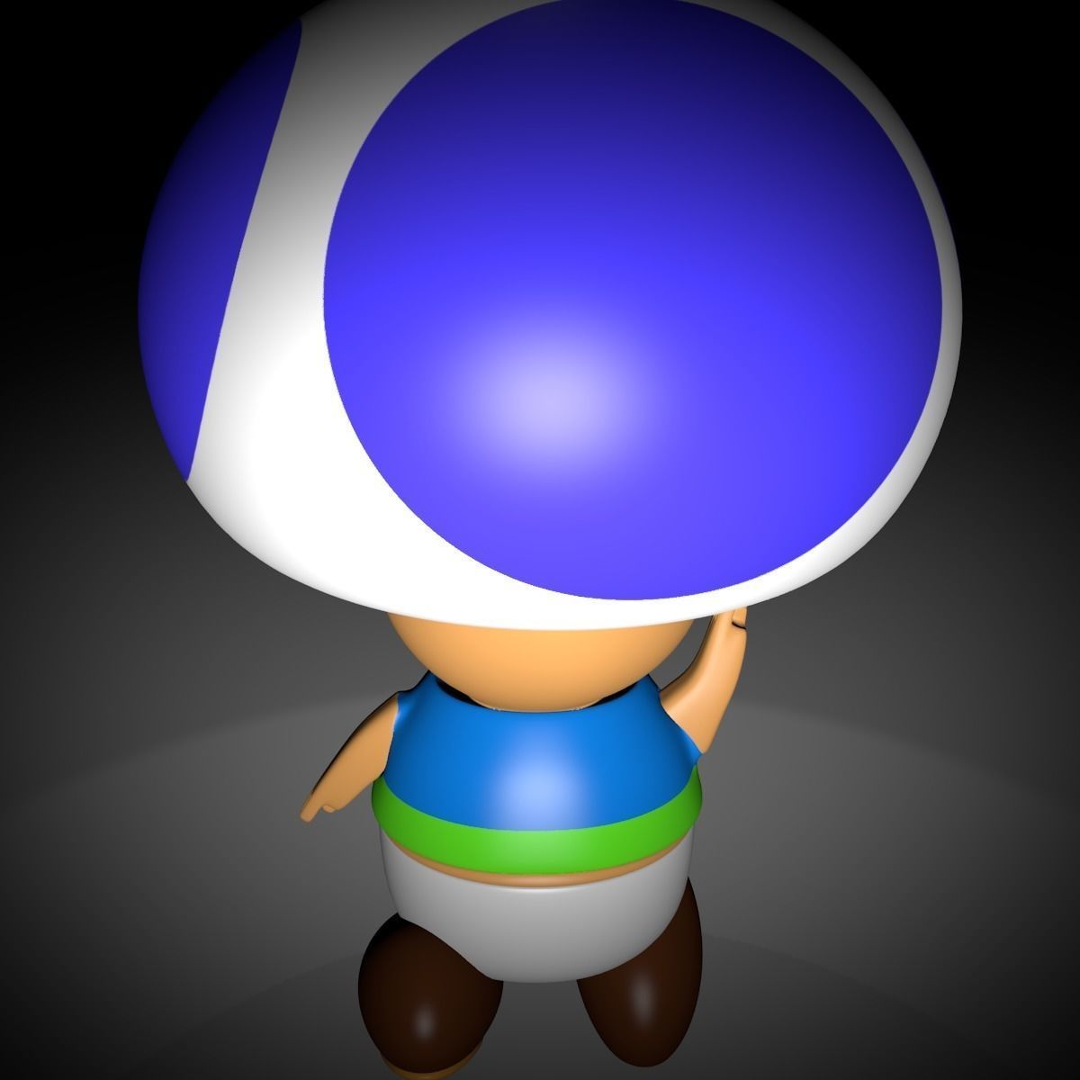 RIGGED Toad From Super Mario free 3D model rigged | CGTrader