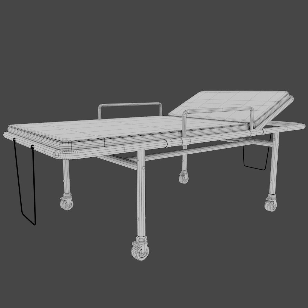 3D model Hospital Stretcher VR / AR / low-poly | CGTrader