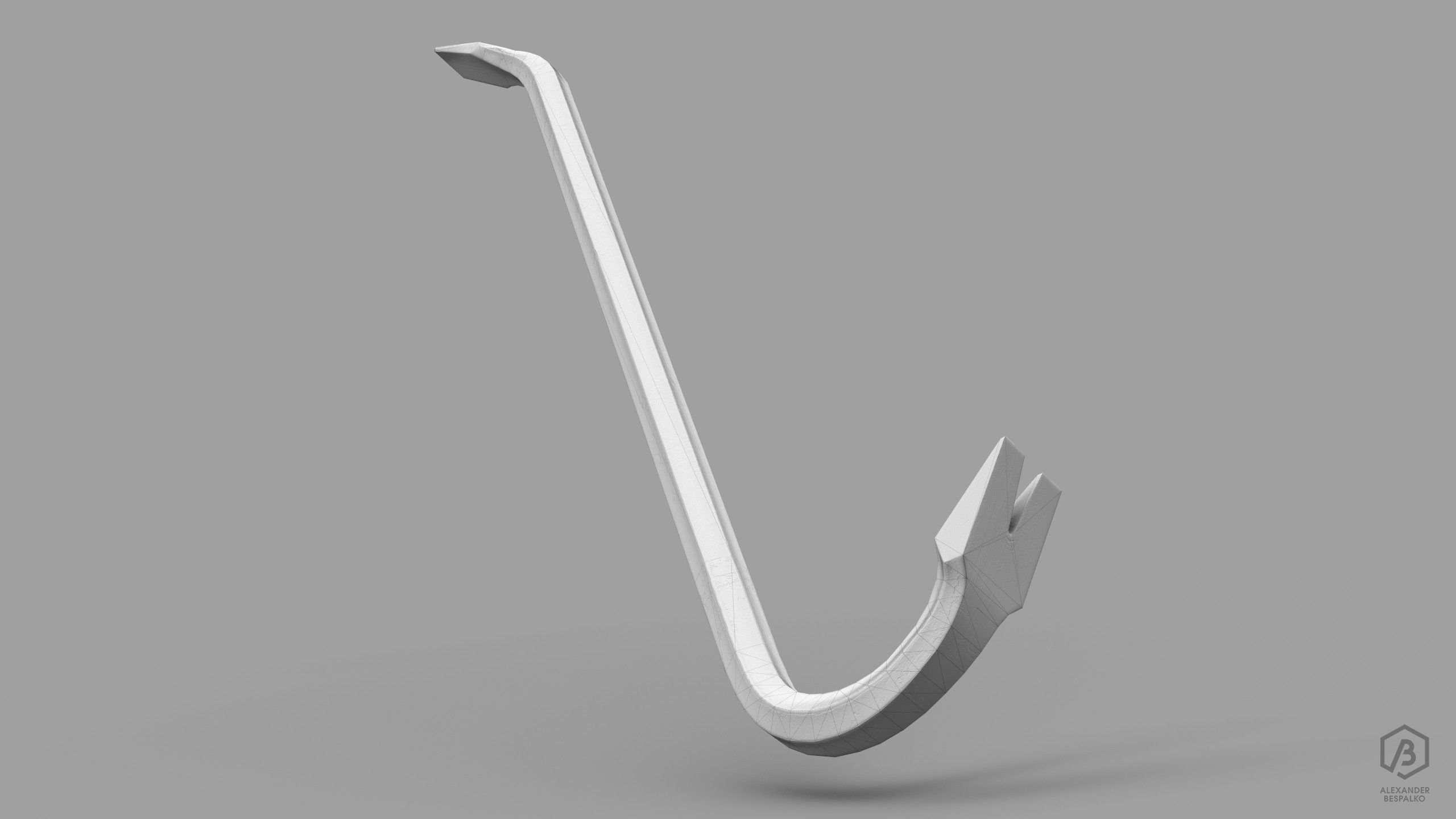 3D model Game Ready Crowbar metal hook VR / AR / low-poly | CGTrader
