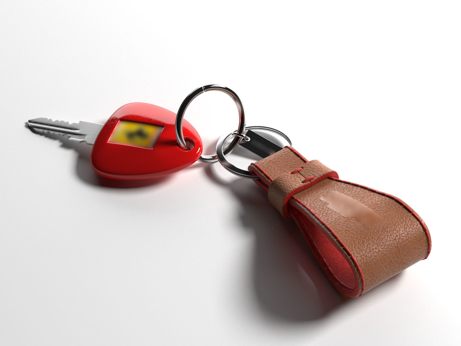 Sports car keys 3D model | CGTrader