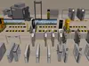 Security Equipment Turnstile Gate Scanner Barrier Access System 3D ...