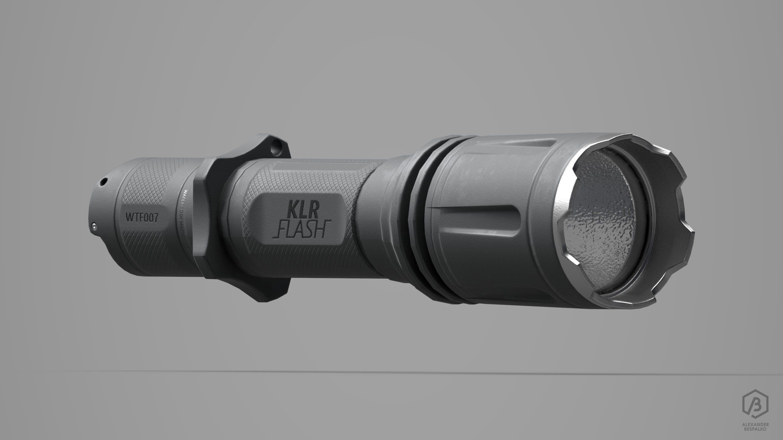 3D model Game Ready Tactical Flashlight VR / AR / low-poly | CGTrader
