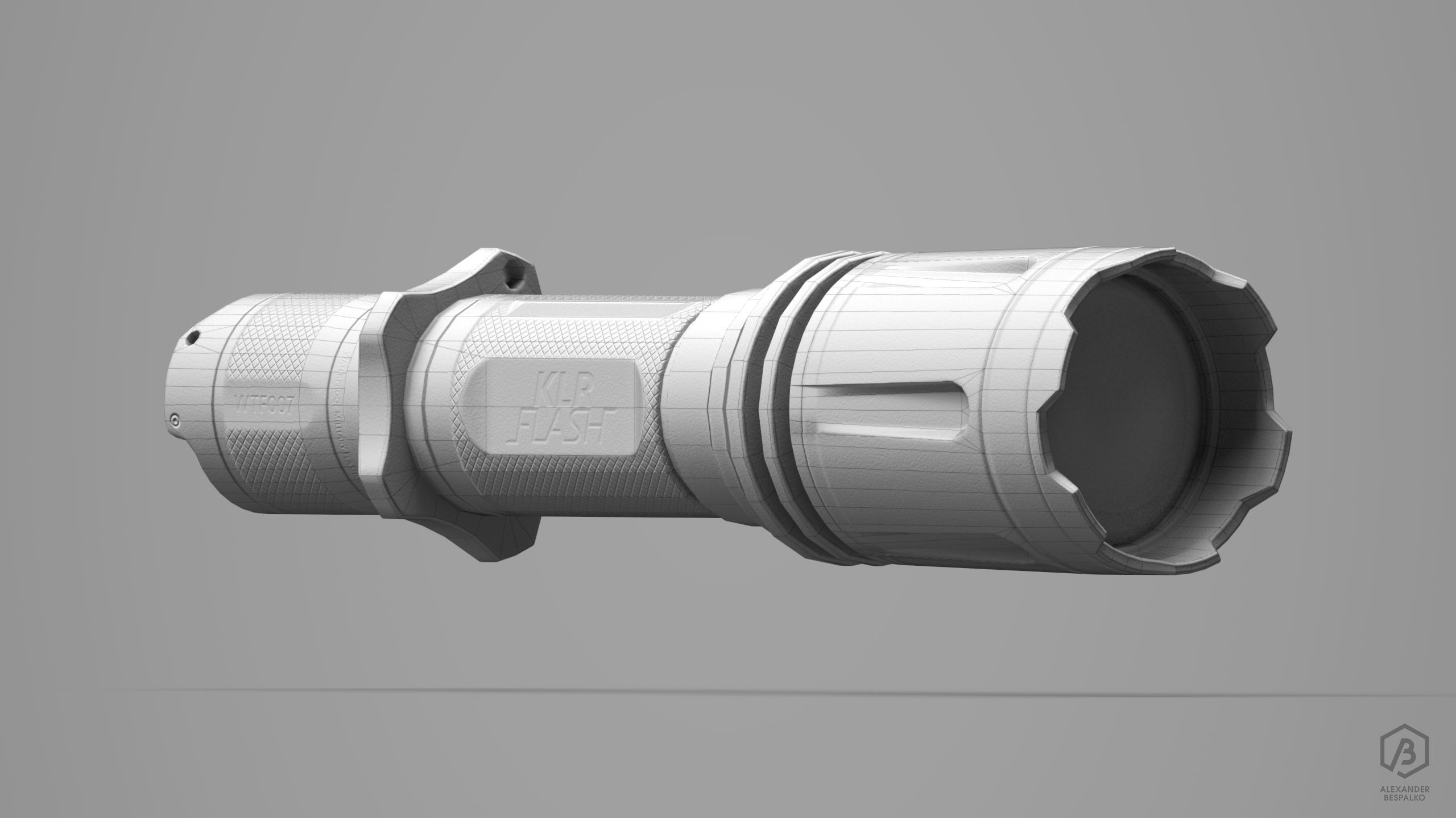 3D model Game Ready Tactical Flashlight VR / AR / low-poly | CGTrader
