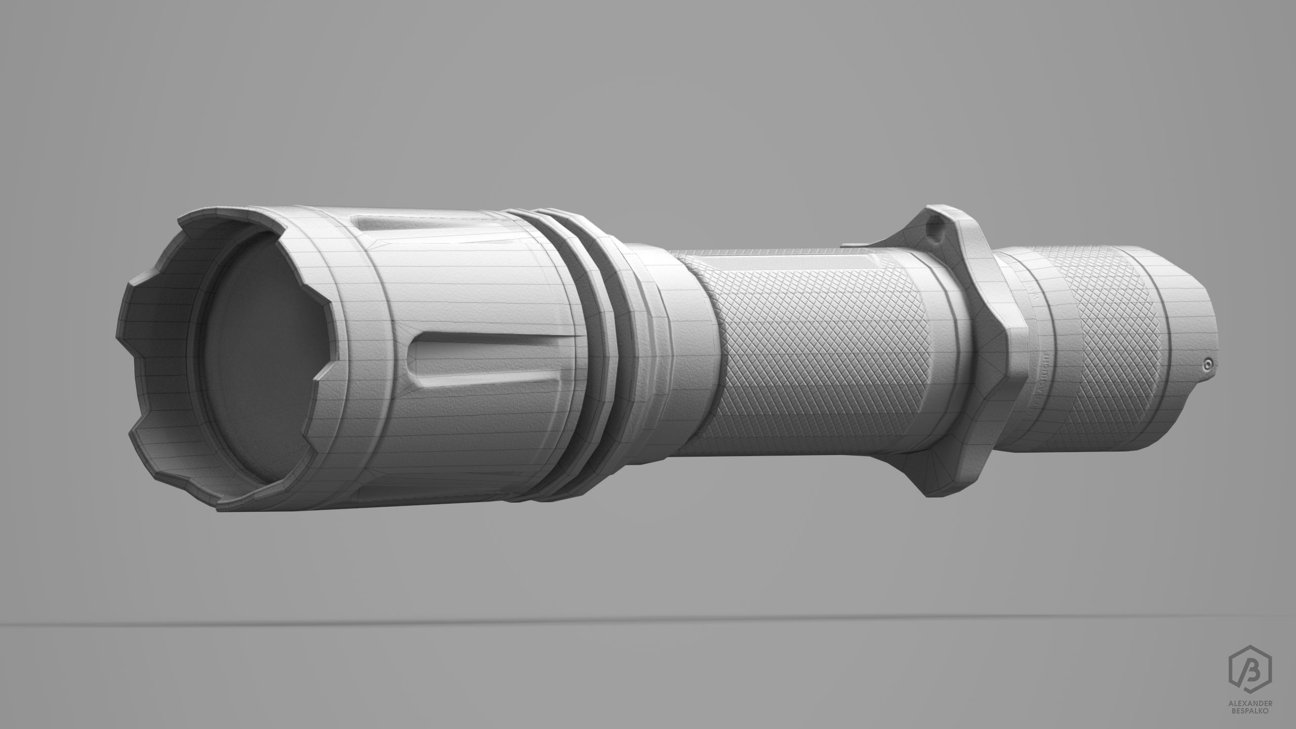 3D model Game Ready Tactical Flashlight VR / AR / low-poly | CGTrader