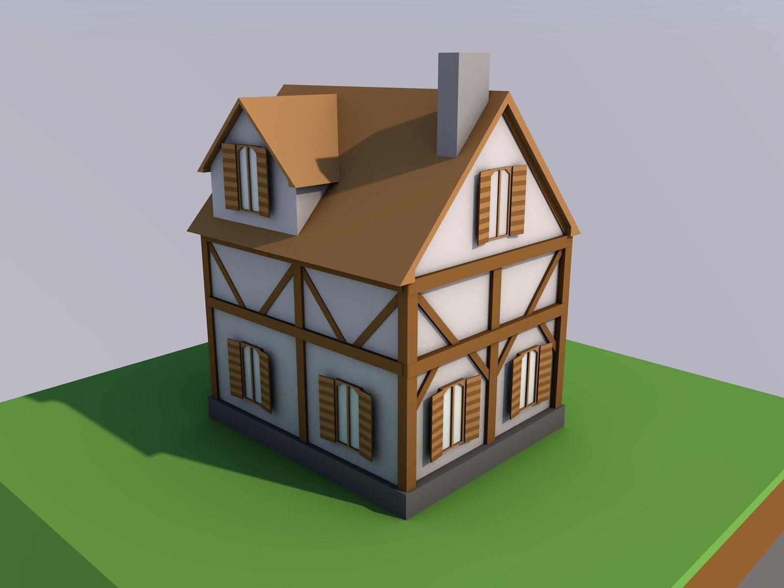 Low-Poly Medieval Buildings Pack free VR / AR / low-poly 3D model ...