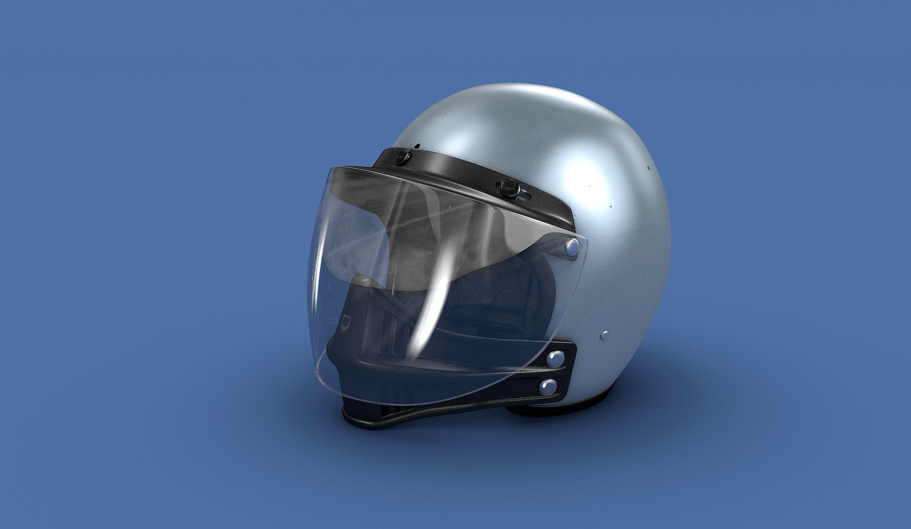 Motorcycle Race Helmet 1979 MAD MAX Jim Goose MFP 3D model | CGTrader