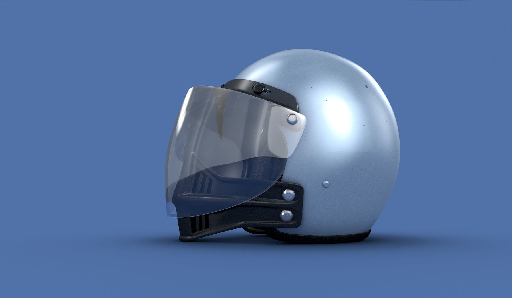 Motorcycle Race Helmet 1979 MAD MAX Jim Goose MFP 3D model | CGTrader