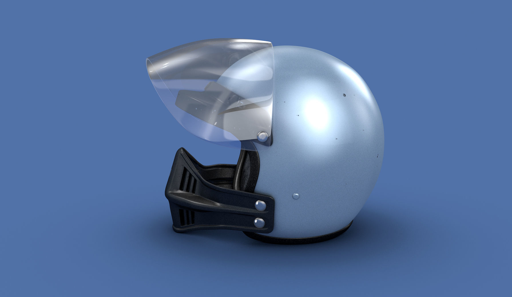 Motorcycle Race Helmet 1979 MAD MAX Jim Goose MFP 3D model | CGTrader
