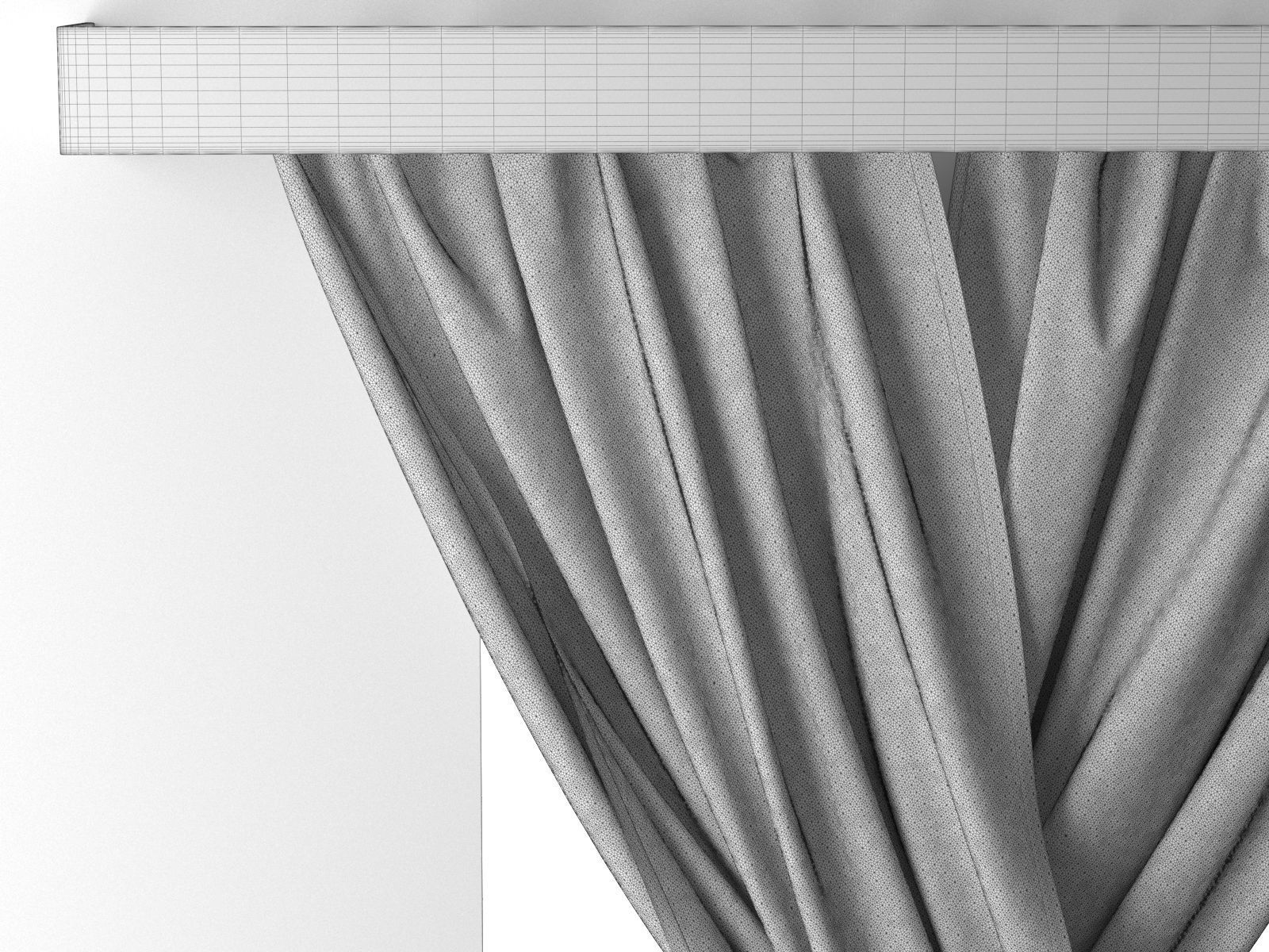 Woven Drapes 3D model | CGTrader