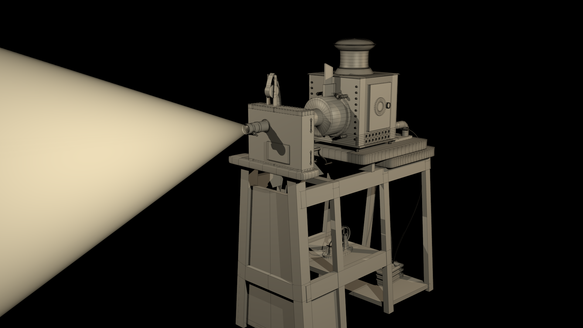 Lumiere Projector 3D Model OBJ 3DS FBX BLEND DAE - CGTrader.com