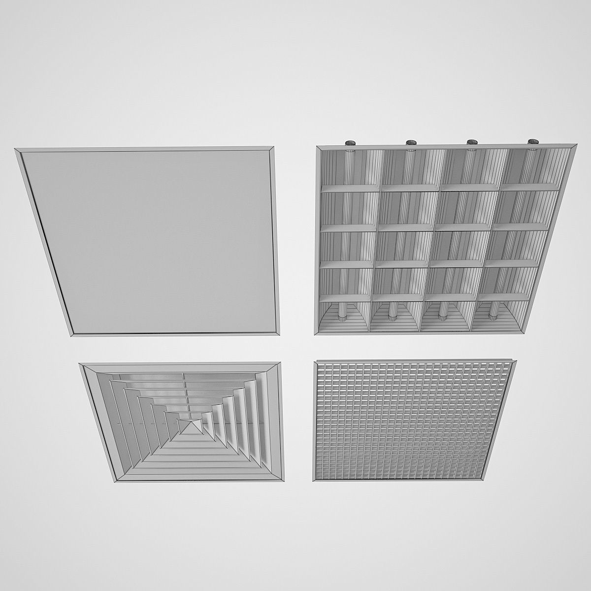 Modular ceiling 3D model | CGTrader