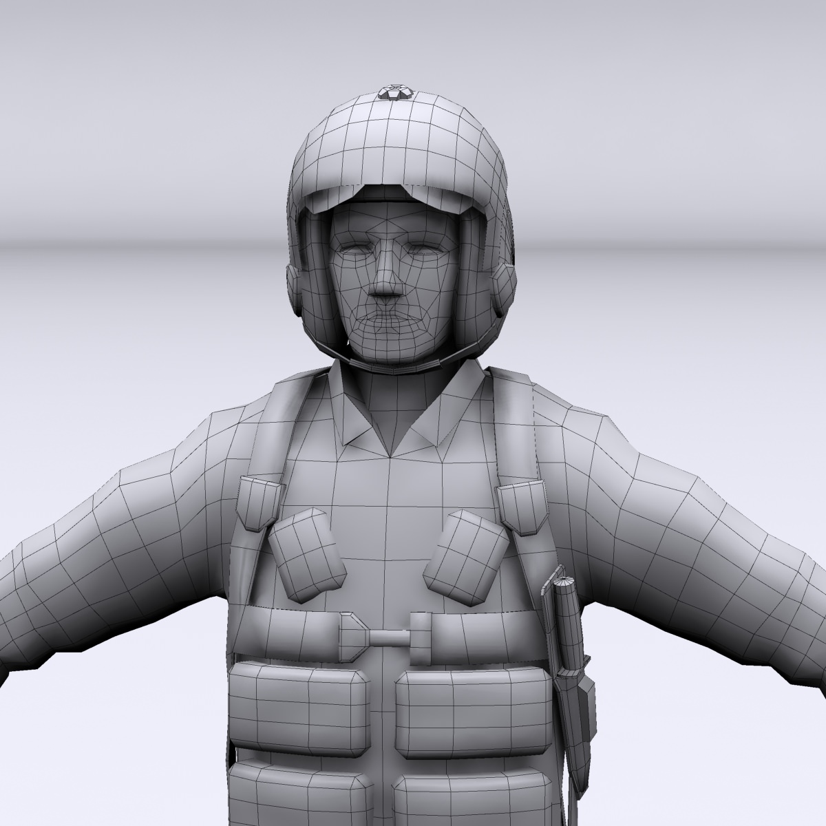 Fighter pilot 3D model | CGTrader