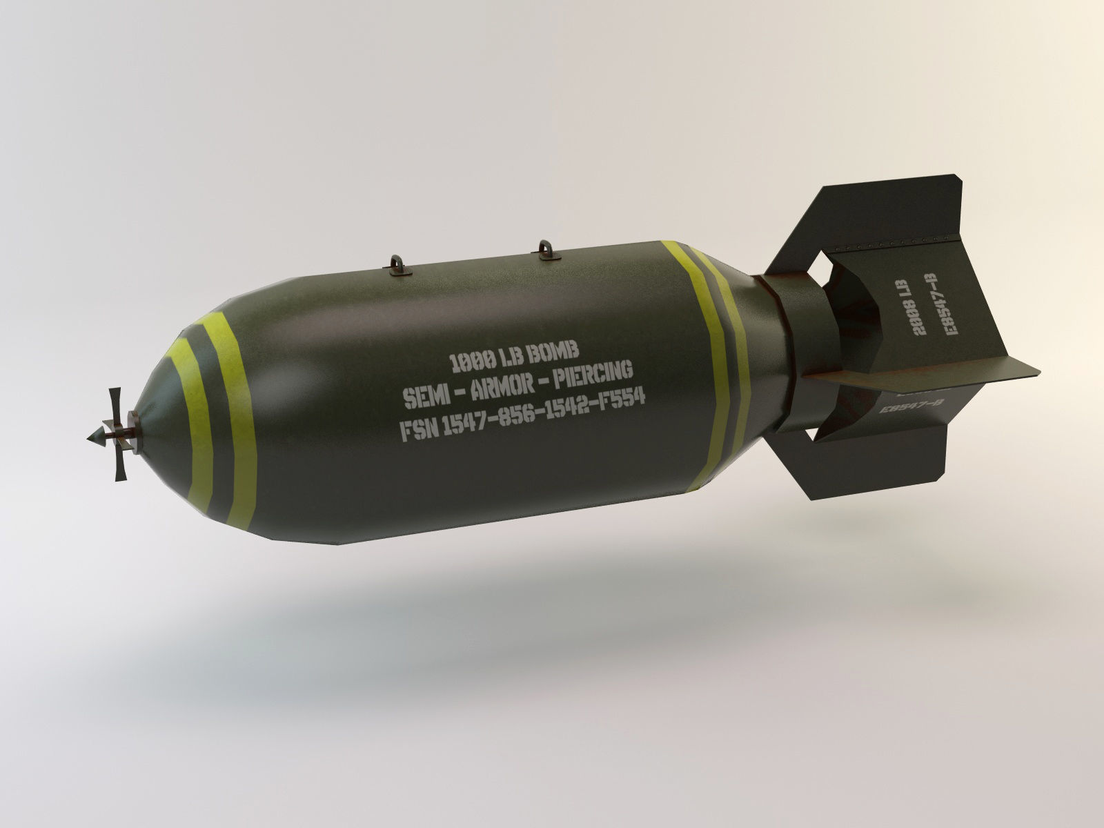 3D model Lowpoly Bomb military VR / AR / low-poly | CGTrader