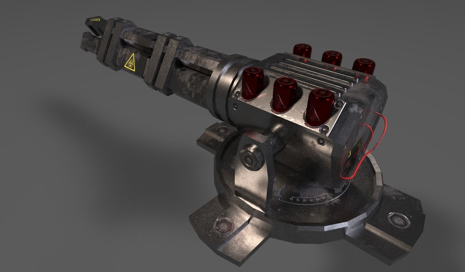 3D model Plasma Gun - Spaceship Gun Textured VR / AR / low-poly | CGTrader