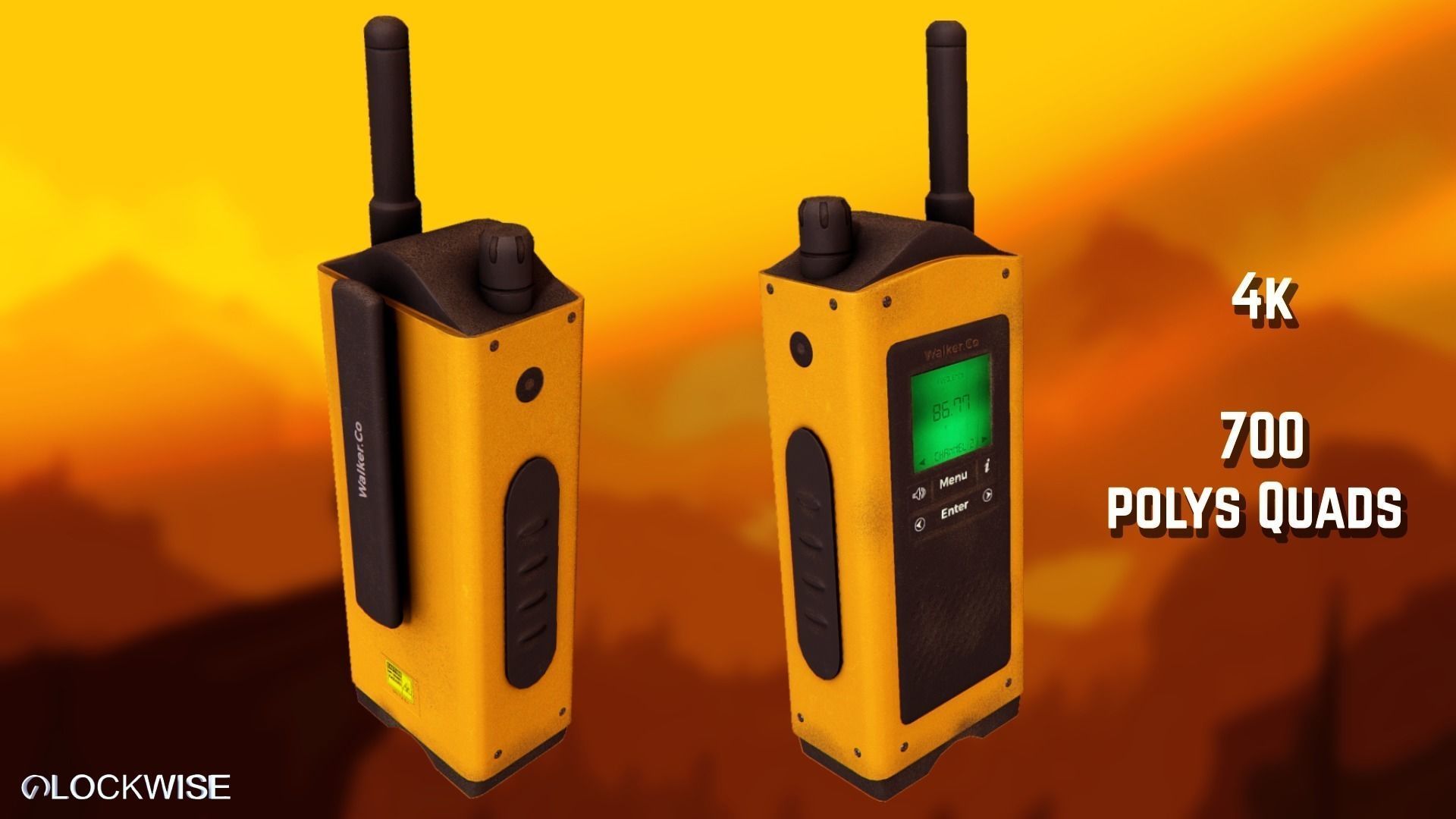 3D model Portable radio - Walkie Talkie VR / AR / low-poly | CGTrader