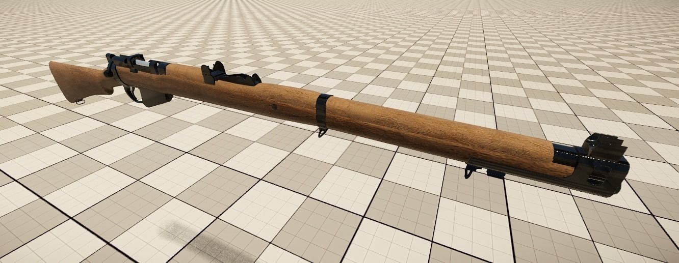 SMLE Lee-Enfield Mark III Bolt-Action Rifle free 3D model | CGTrader