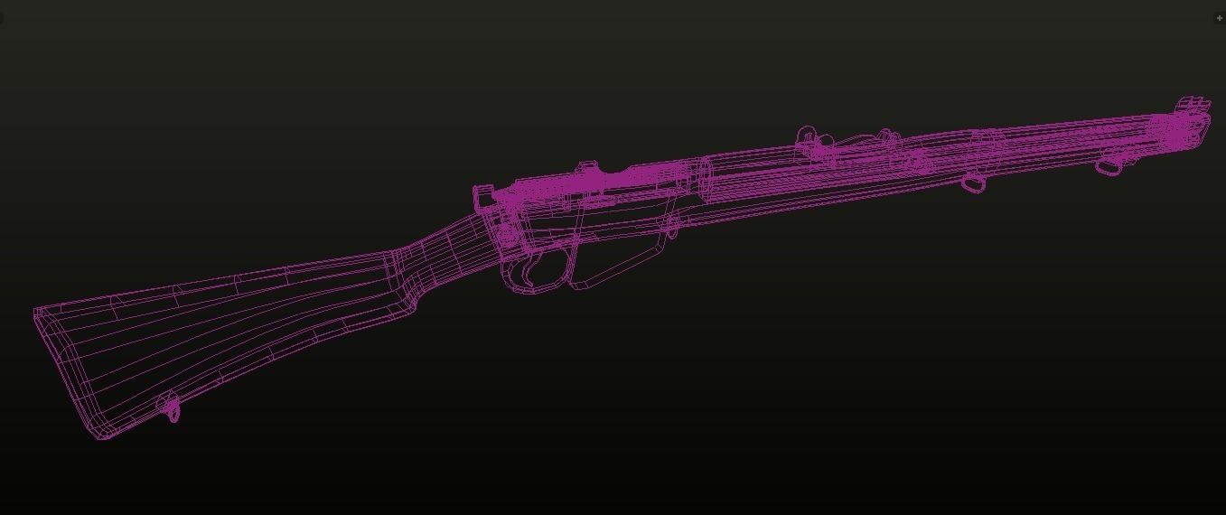 SMLE Lee-Enfield Mark III Bolt-Action Rifle free 3D model | CGTrader