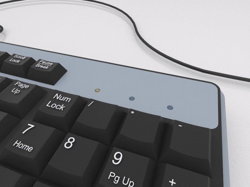 HP usb keyboard 3D model | CGTrader