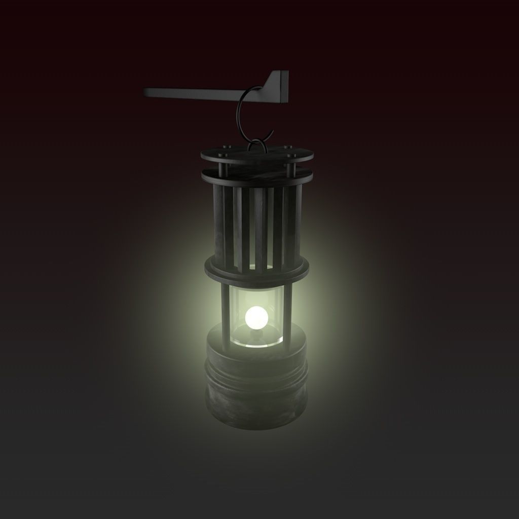 3D model Antique Old Lantern Light Lamp VR / AR / low-poly | CGTrader