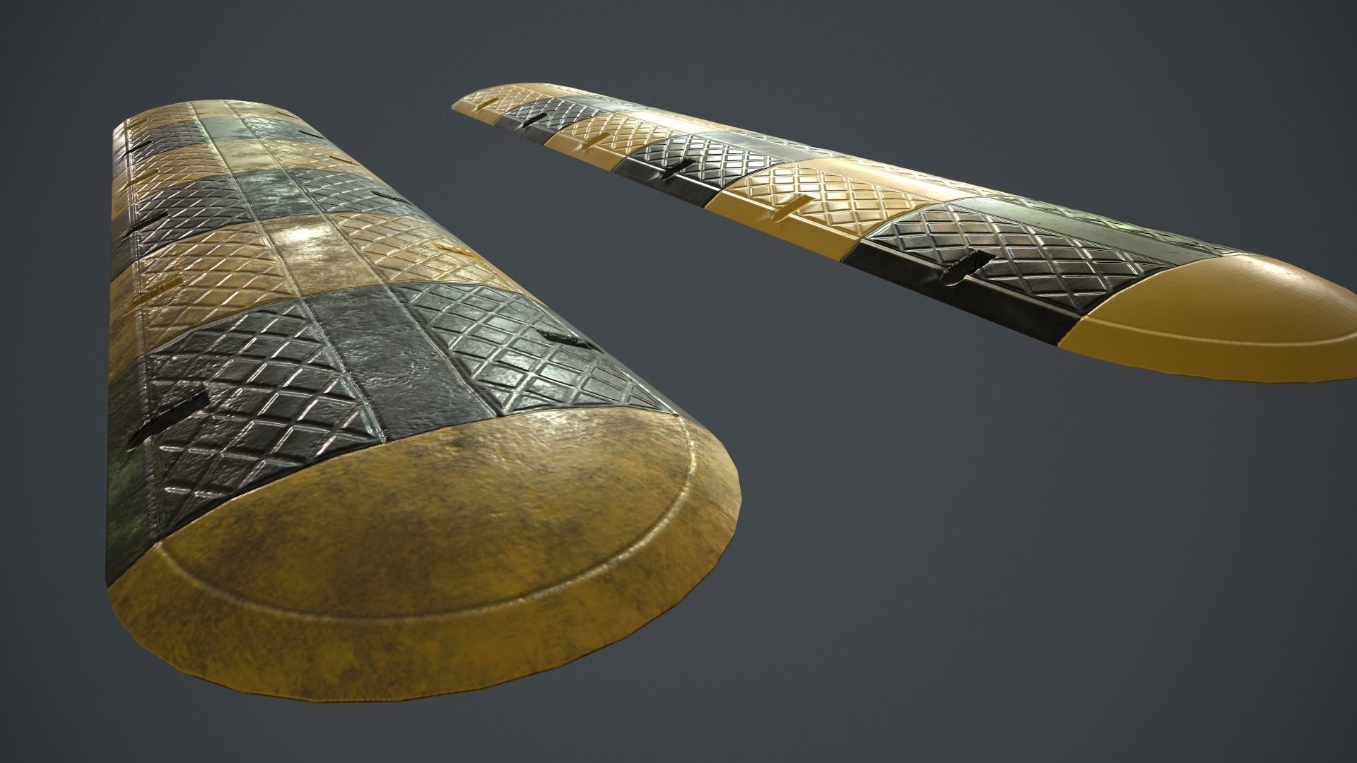 3D model Traffic Speed Bump PBR Game Ready VR / AR / low-poly | CGTrader