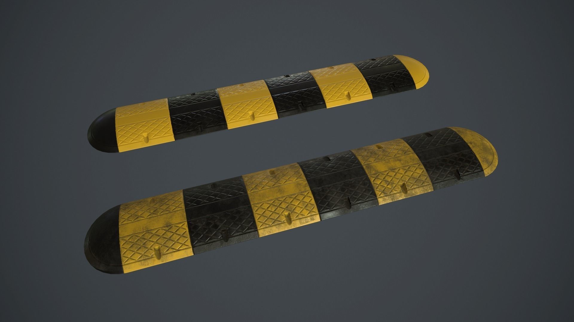 3D model Traffic Speed Bump PBR Game Ready VR / AR / low-poly | CGTrader