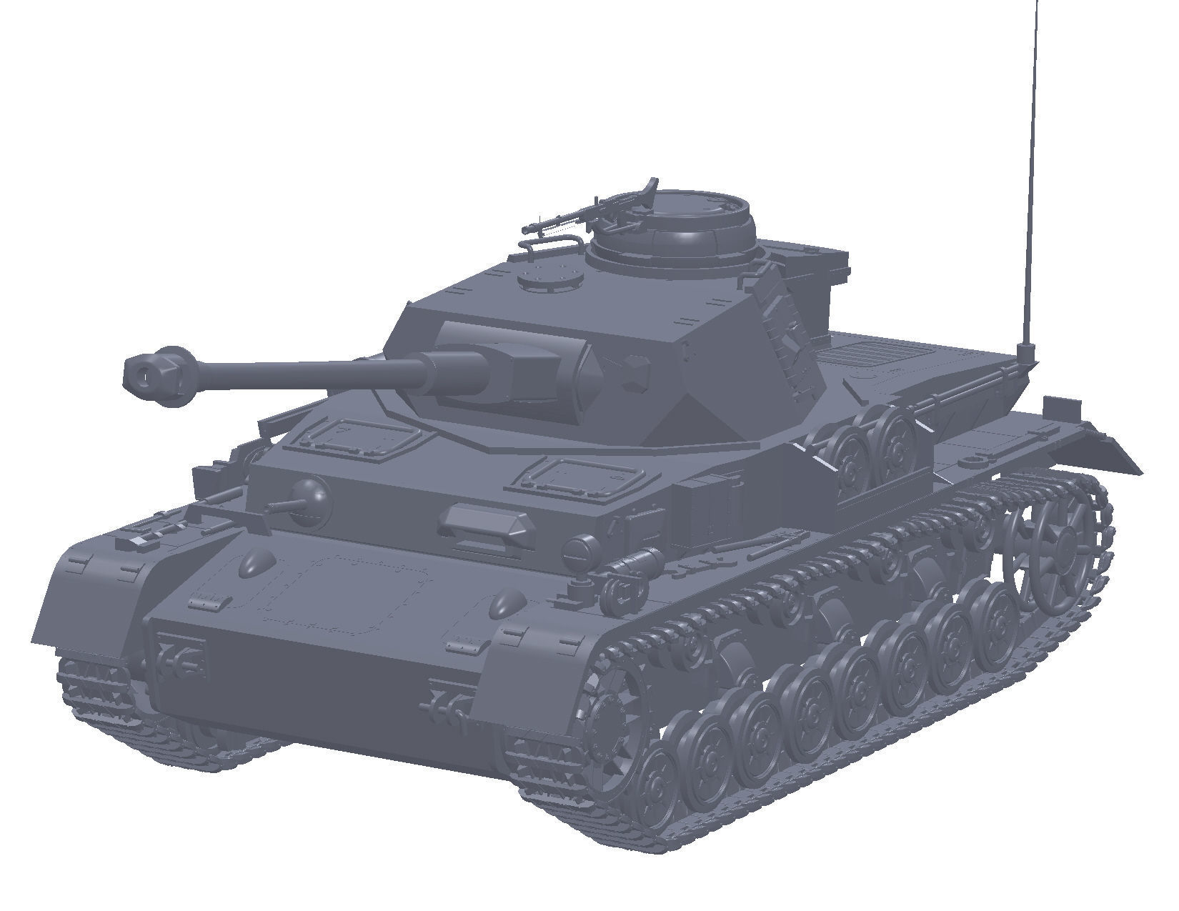 Panzer IV Tank Ausf G 3D model | CGTrader