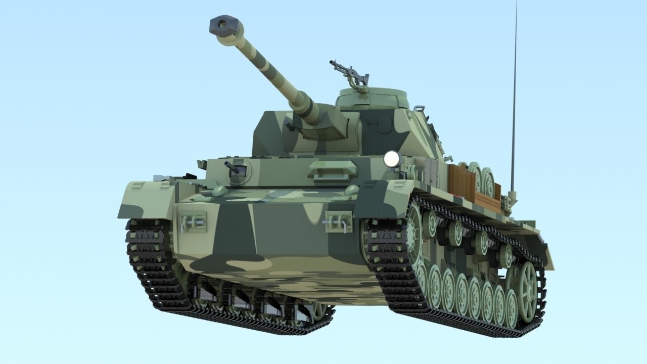 Panzer IV Tank Ausf G 3D model | CGTrader