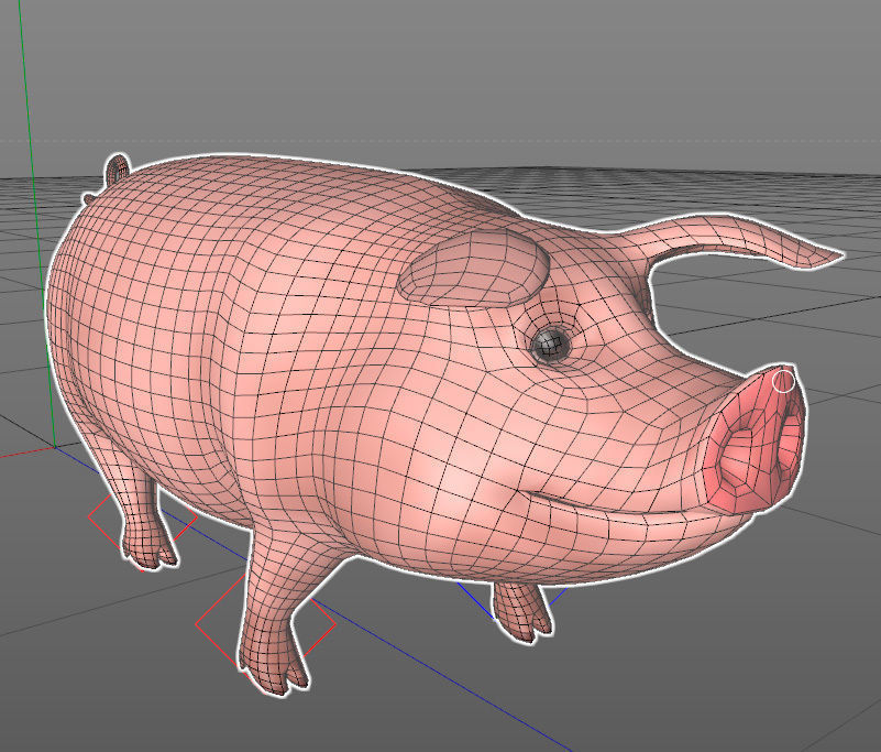 3D model Pig or Porky VR / AR / low-poly rigged animated | CGTrader