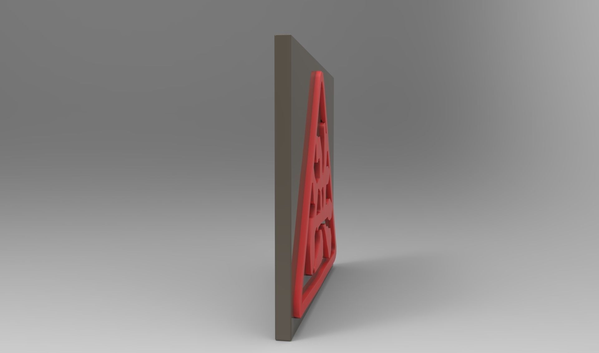Chinese Triad logo symbol 3D model 3D printable | CGTrader
