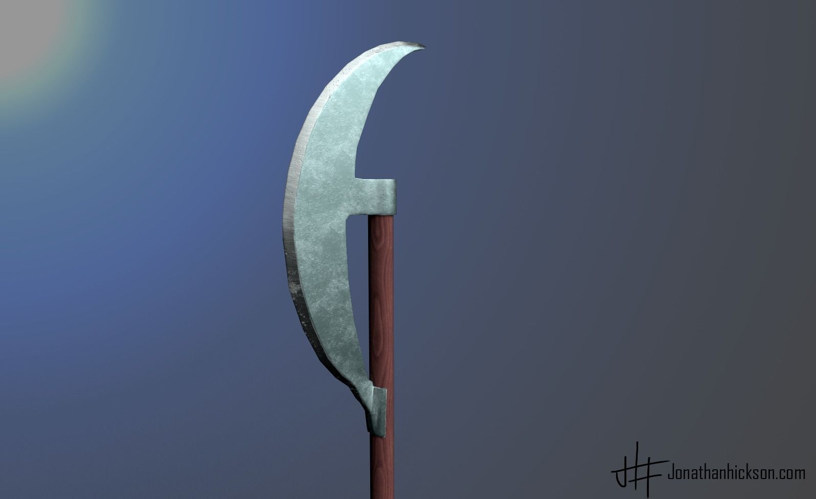 3D model Bardiche scythe VR / AR / low-poly | CGTrader