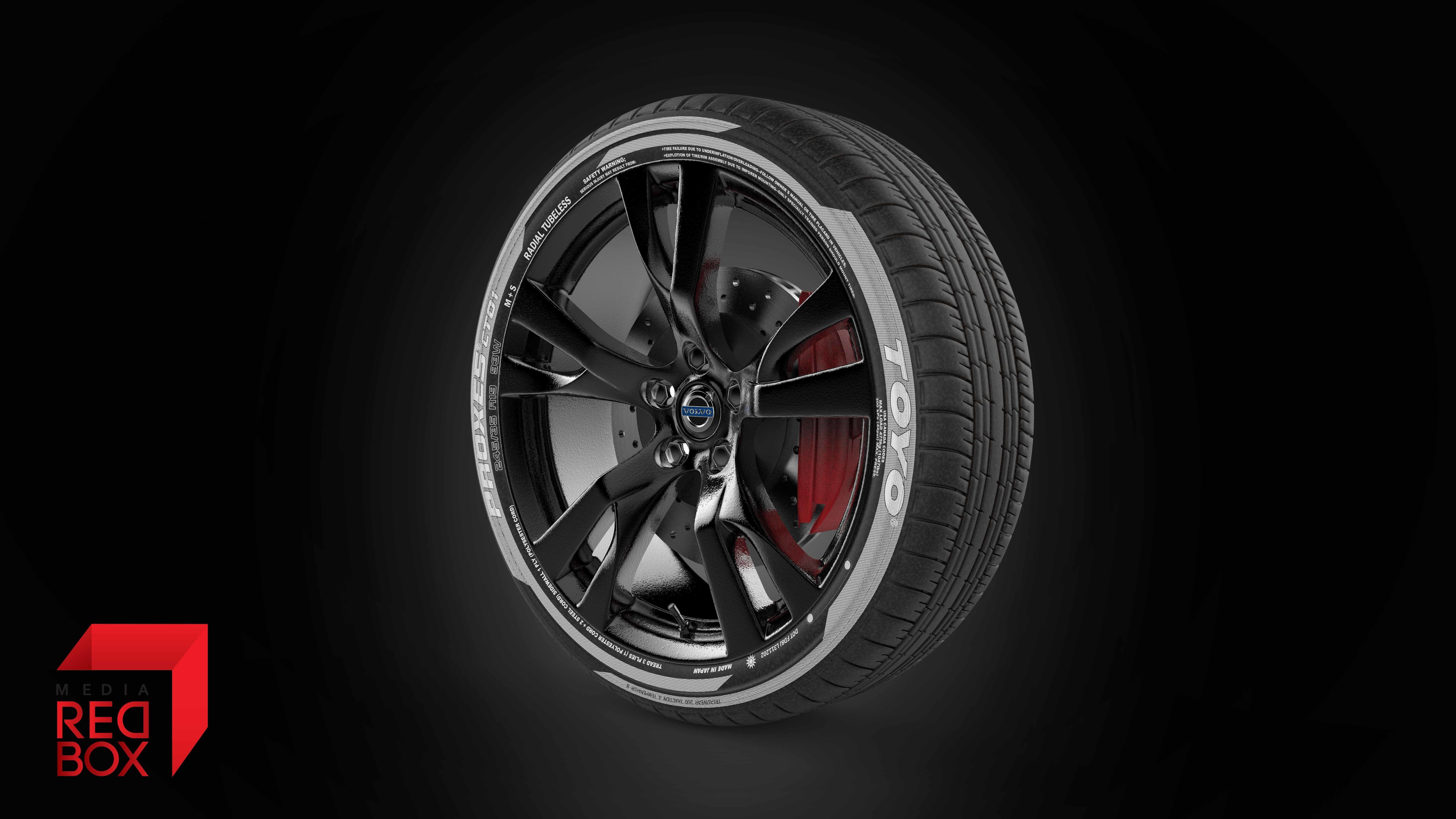 Wheel Automotive hd model render ready in vray 3D model | CGTrader