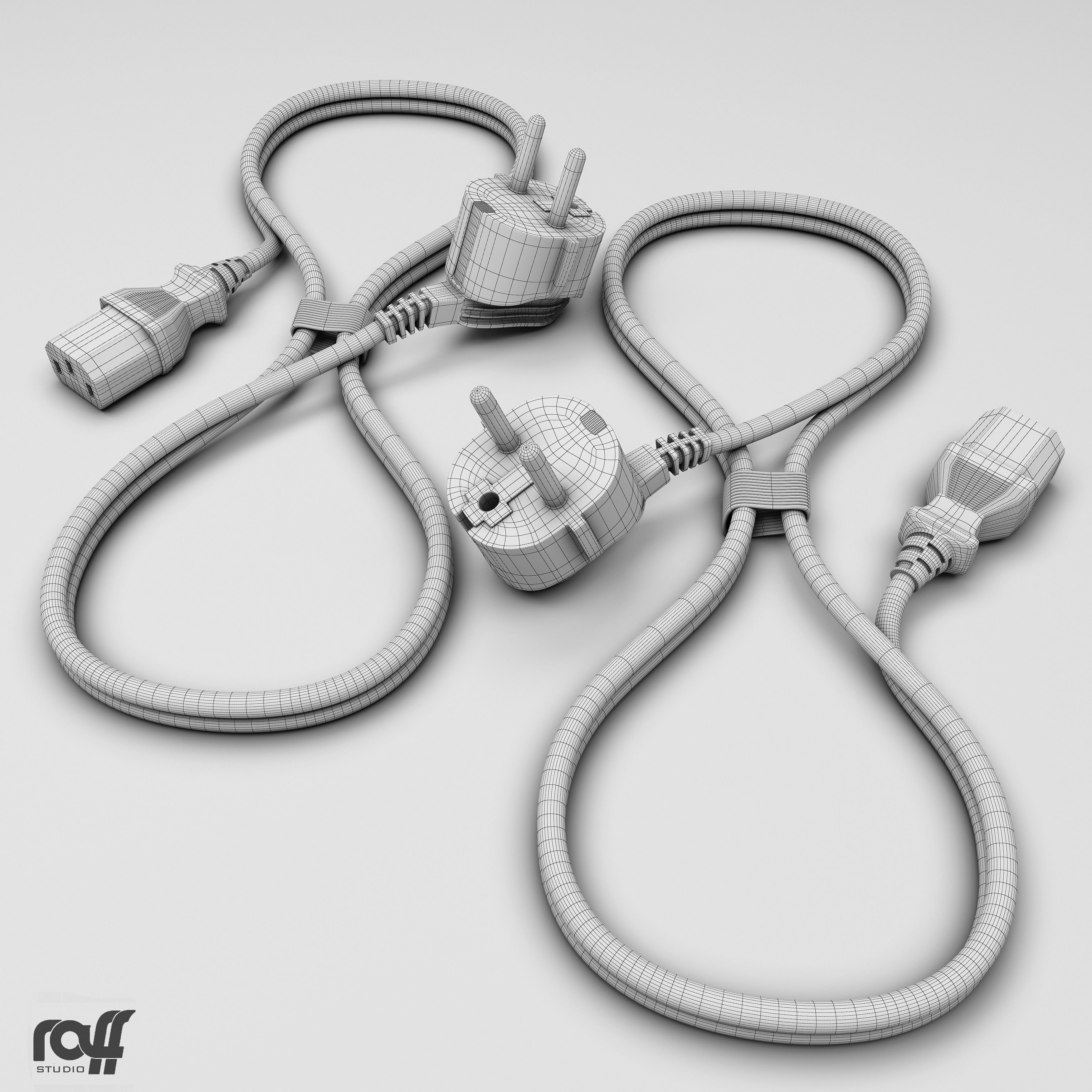 3D model Power Cable VR / AR / low-poly | CGTrader