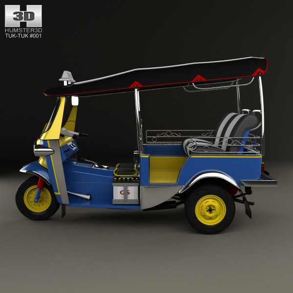 Tuk-Tuk Thailand 1980 3D model | CGTrader