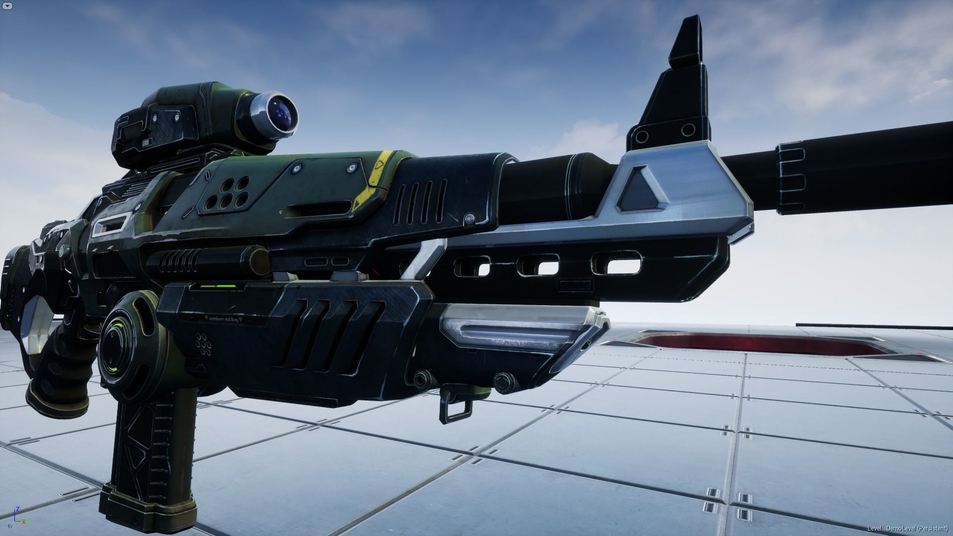 3D model Sci-Fi Assault Rifle - game model VR / AR / low-poly | CGTrader