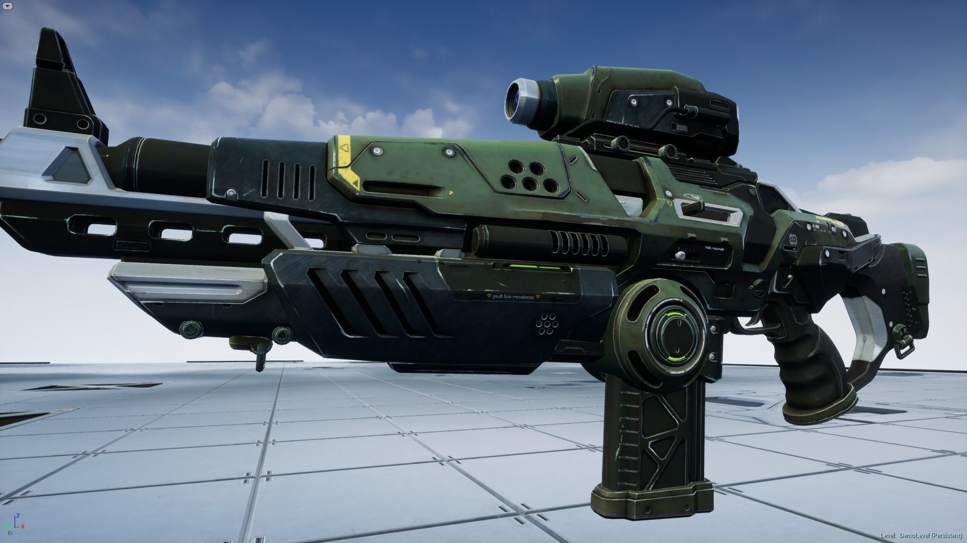 3D model Sci-Fi Assault Rifle - game model VR / AR / low-poly | CGTrader