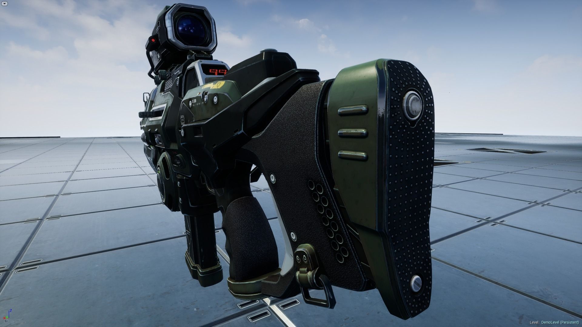 3D model Sci-Fi Assault Rifle - game model VR / AR / low-poly | CGTrader