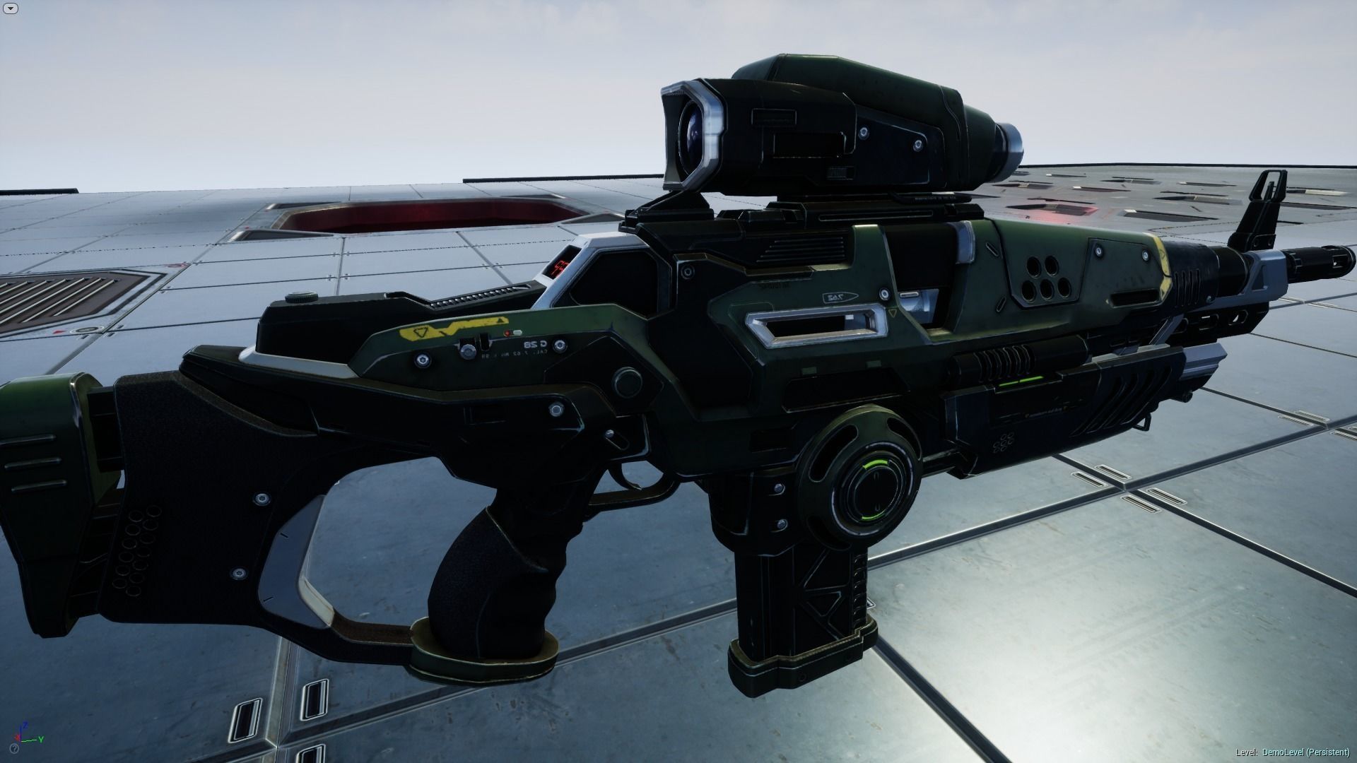 3D model Sci-Fi Assault Rifle - game model VR / AR / low-poly | CGTrader