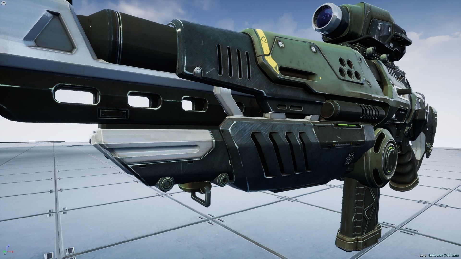 3D model Sci-Fi Assault Rifle - game model VR / AR / low-poly | CGTrader