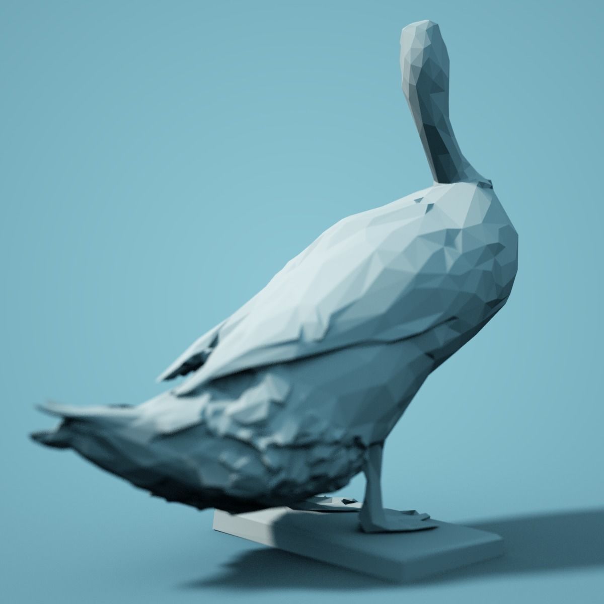 Low Poly Duck Model goose 3D model 3D printable | CGTrader