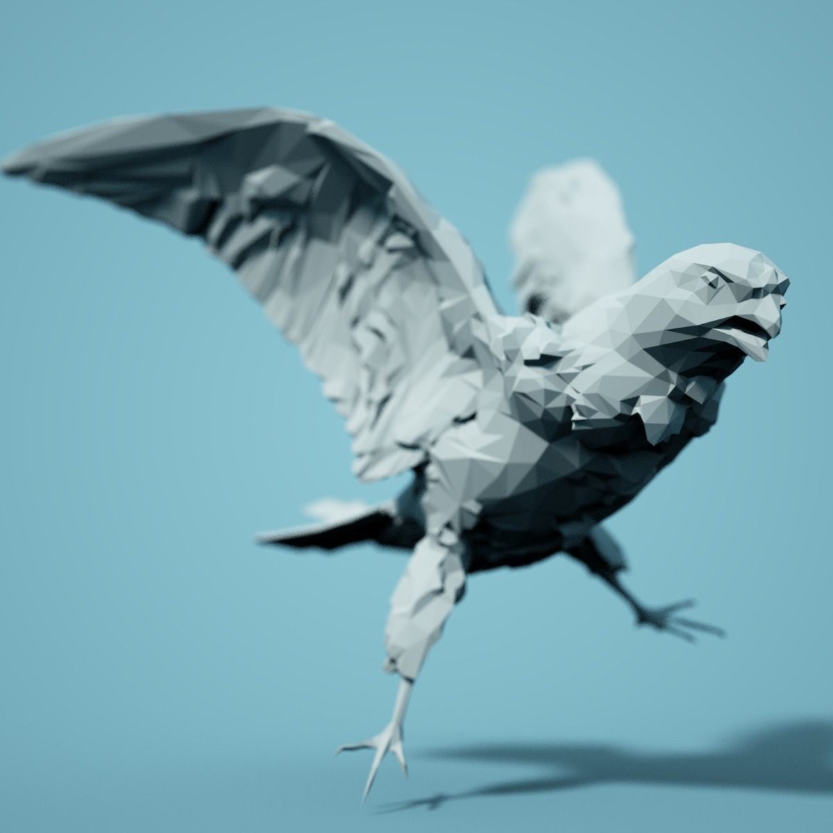 Low Poly Bird Model polygonal 3D model 3D printable | CGTrader