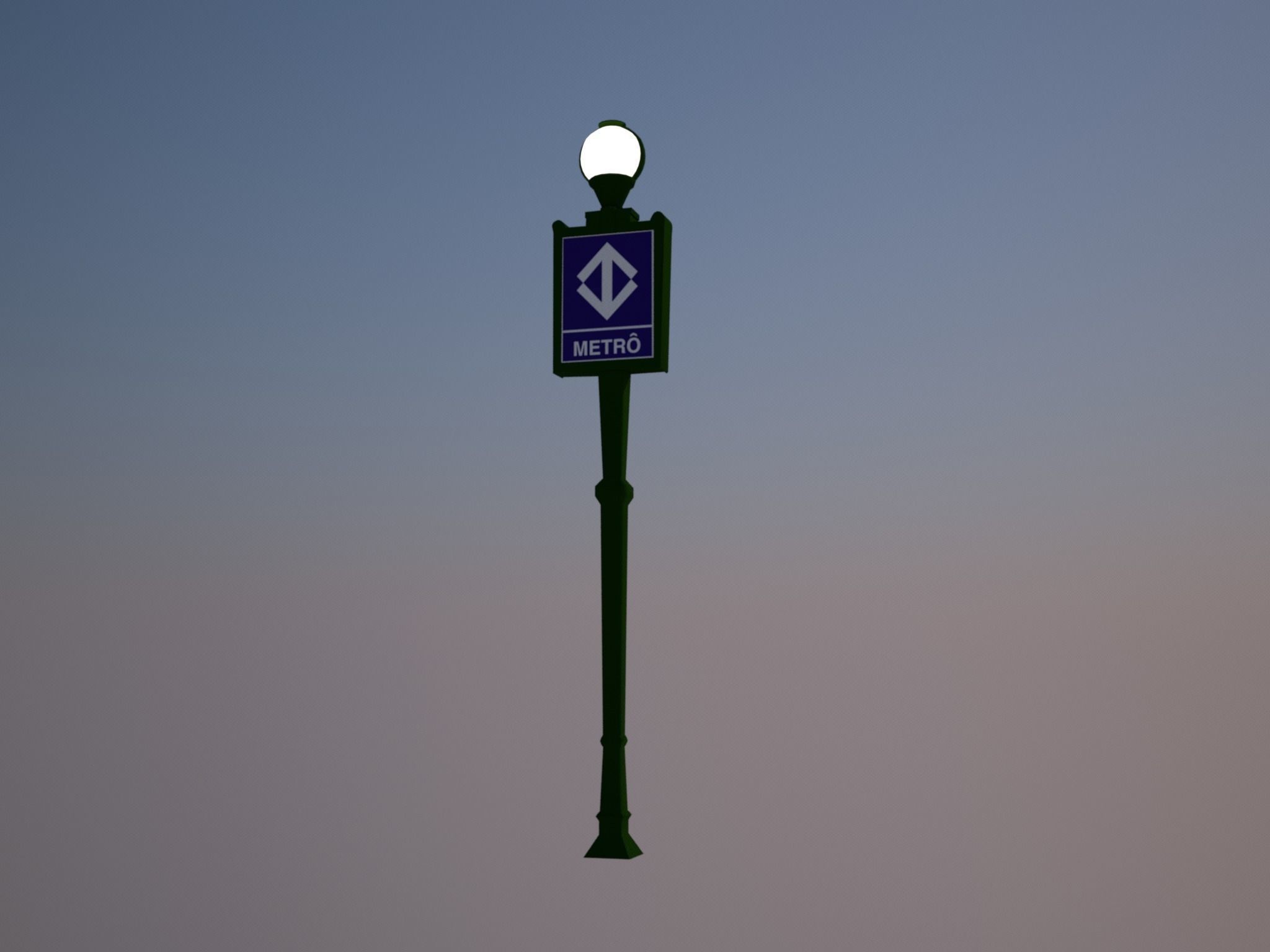 Brasil metro Signal panel free VR / AR / low-poly 3D model | CGTrader