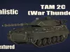 3D model TAM 2C War Thunder Main Battle Tank 3D Model VR / AR / low ...
