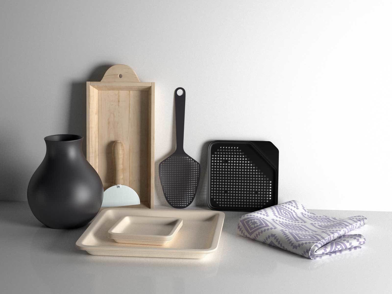Scandinavian Kitchen Utensils 3D model | CGTrader