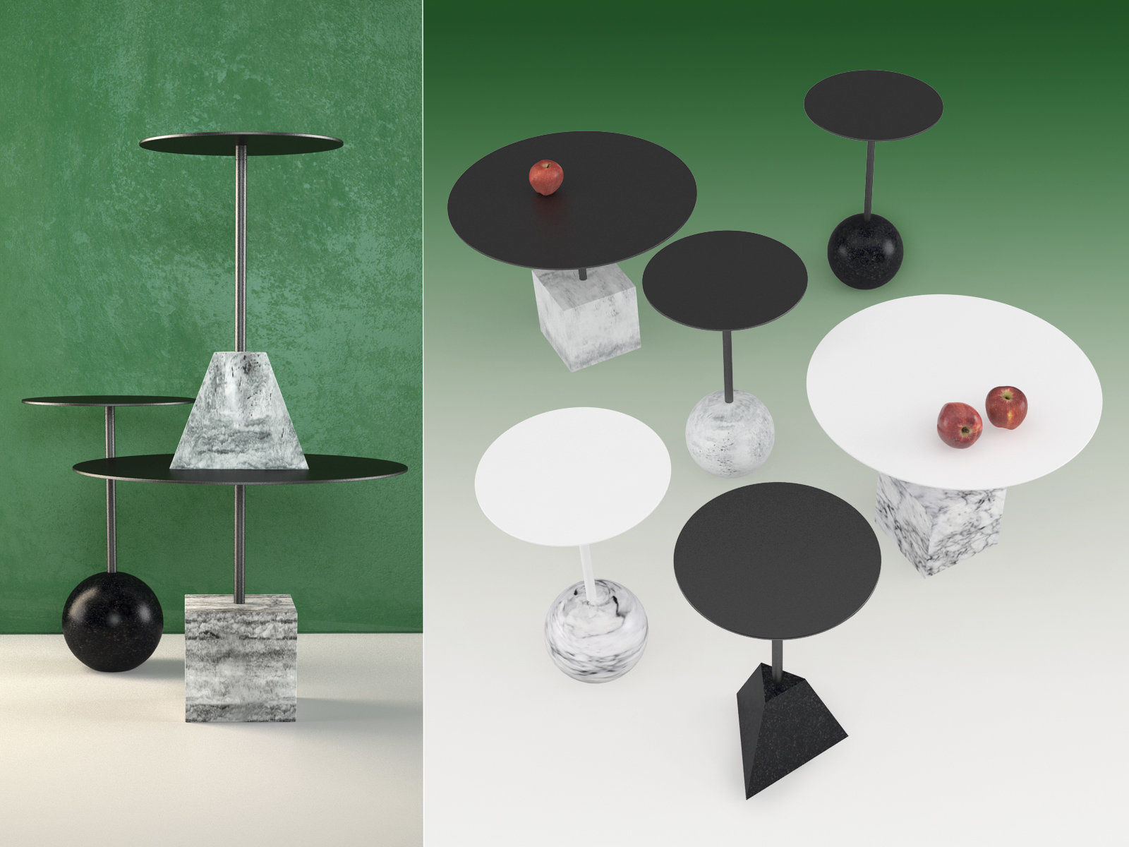 Knockout tables free 3D model | CGTrader