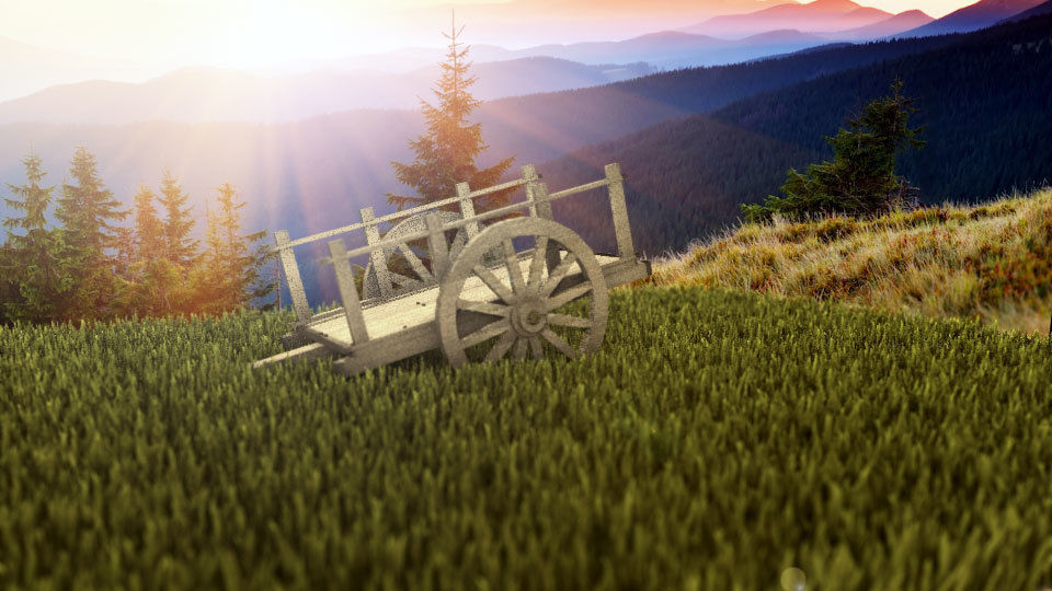 bullock cart 3D model | CGTrader
