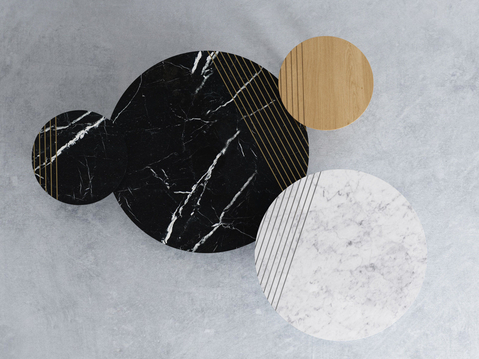 Groove Tables 3D model | CGTrader