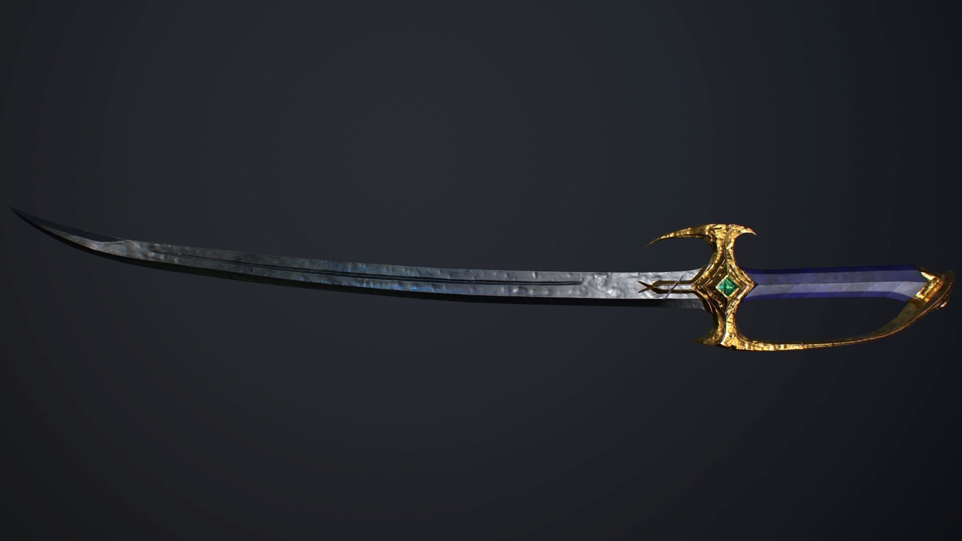3D model RPG Sword PBR textures VR / AR / low-poly | CGTrader