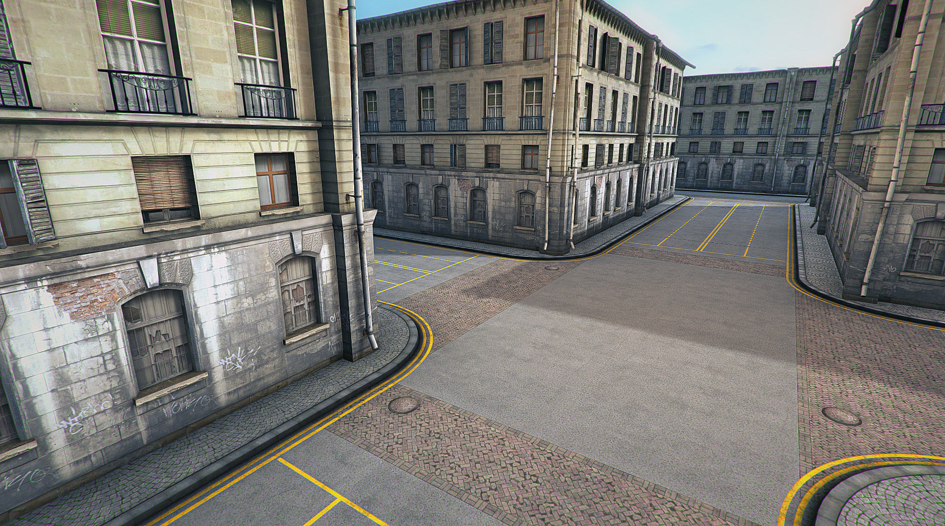 3D model Euro Road set v1 low poly HD VR / AR / low-poly | CGTrader