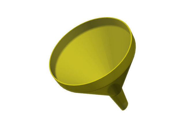 Medium Sized Funnel 3D Model 3D printable .stl - CGTrader.com