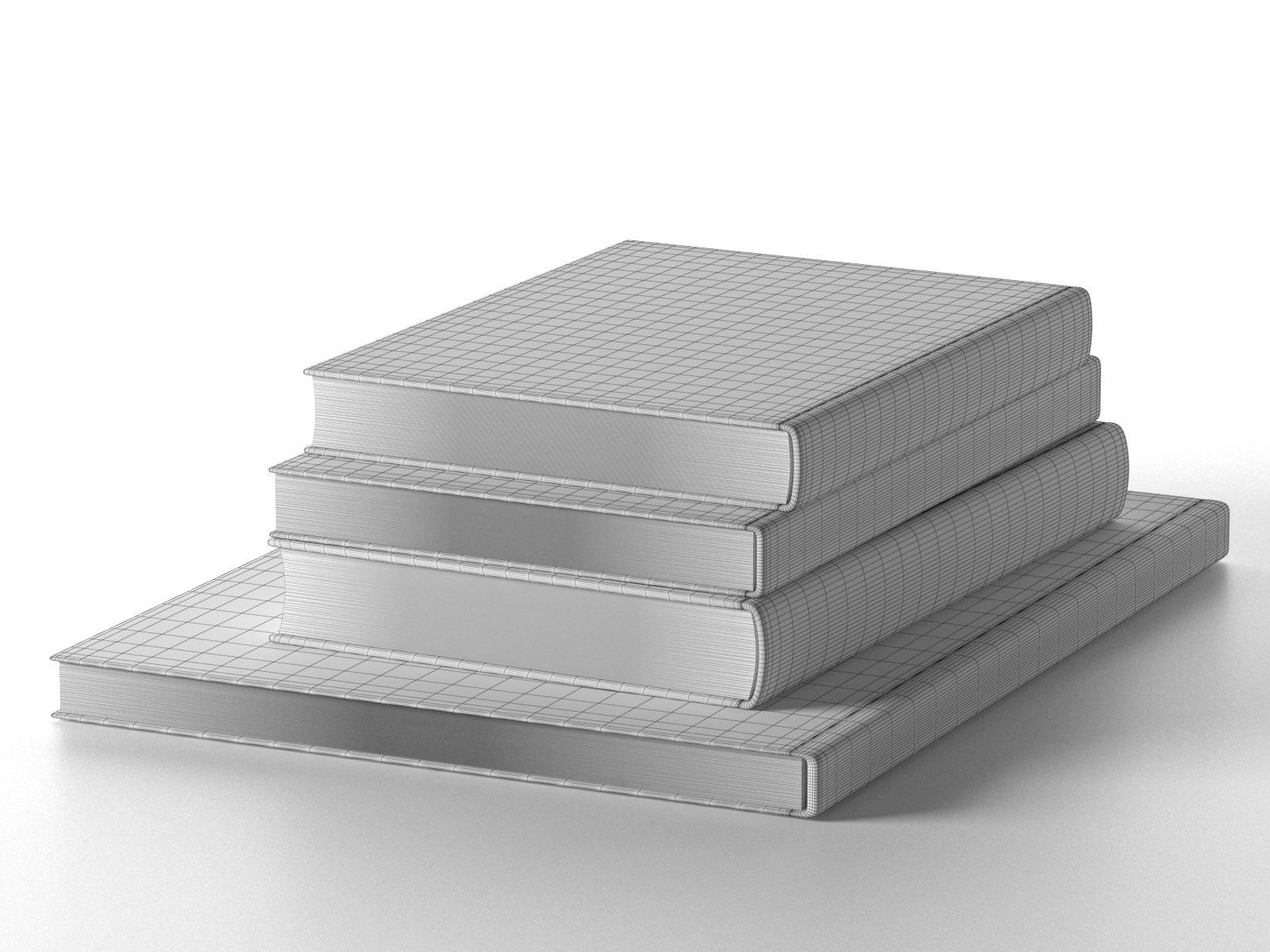 Stack of Books 01 3D model | CGTrader